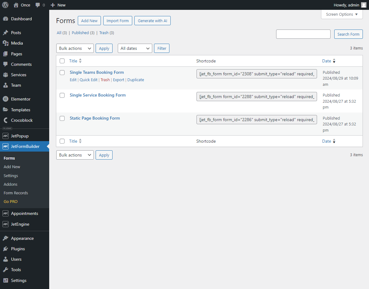 How To Use Check Mark Block For Custom Templates In Appointment Forms — Jetformbuilder Crocoblock