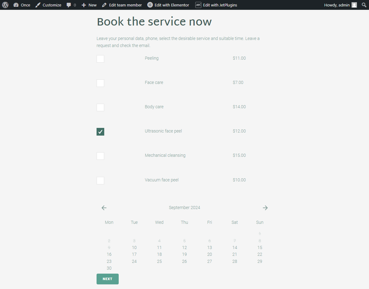 How To Use Check Mark Block For Custom Templates In Appointment Forms — Jetformbuilder Crocoblock