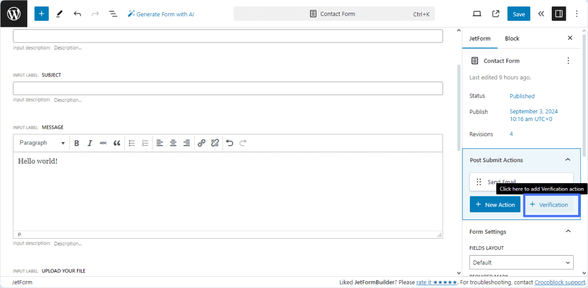 Send Email Post Submit Action 一 JetFormBuilder | Crocoblock
