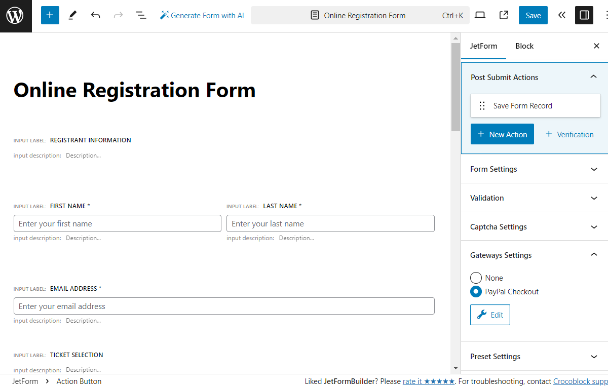 How to Create an Event Registration Form — JetFormBuilder | Crocoblock