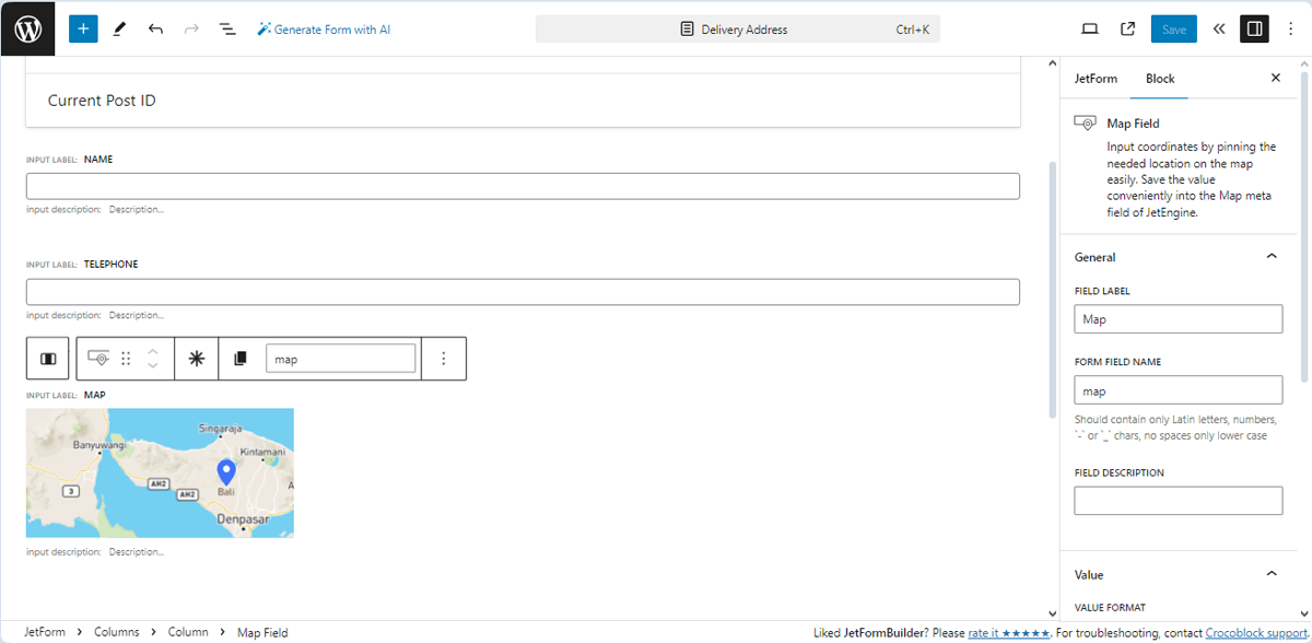 How to Enable Search Autocomplete for Map Field Block 一 JetFormBuilder l Crocoblock