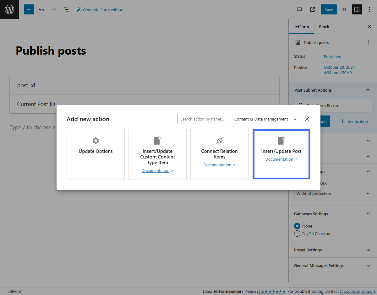 How to Build Front End Post Management System — JetFormBuilder | Crocoblock