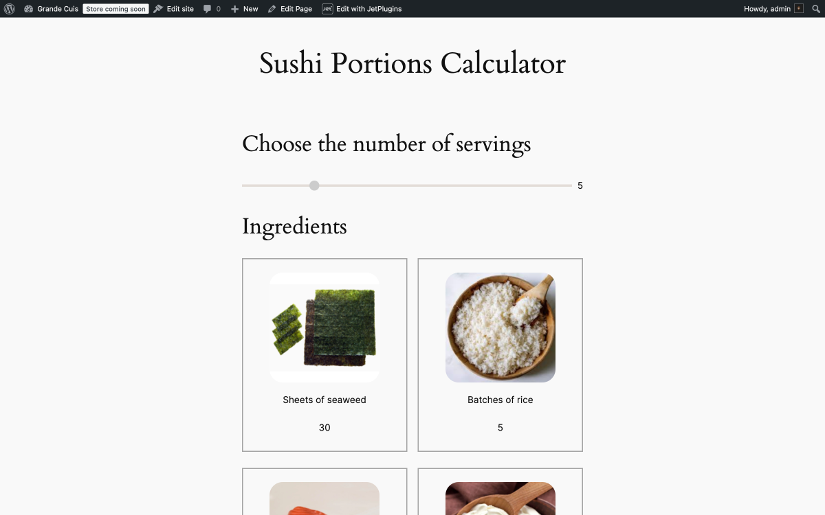 How to Create a Recipe Portion Calculator — JetFormBuilder | Crocoblock
