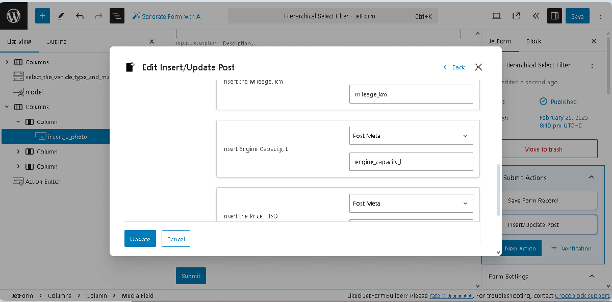 How to Configure Hierarchical Select Form Field 一 JetFormBuilder | Crocoblock