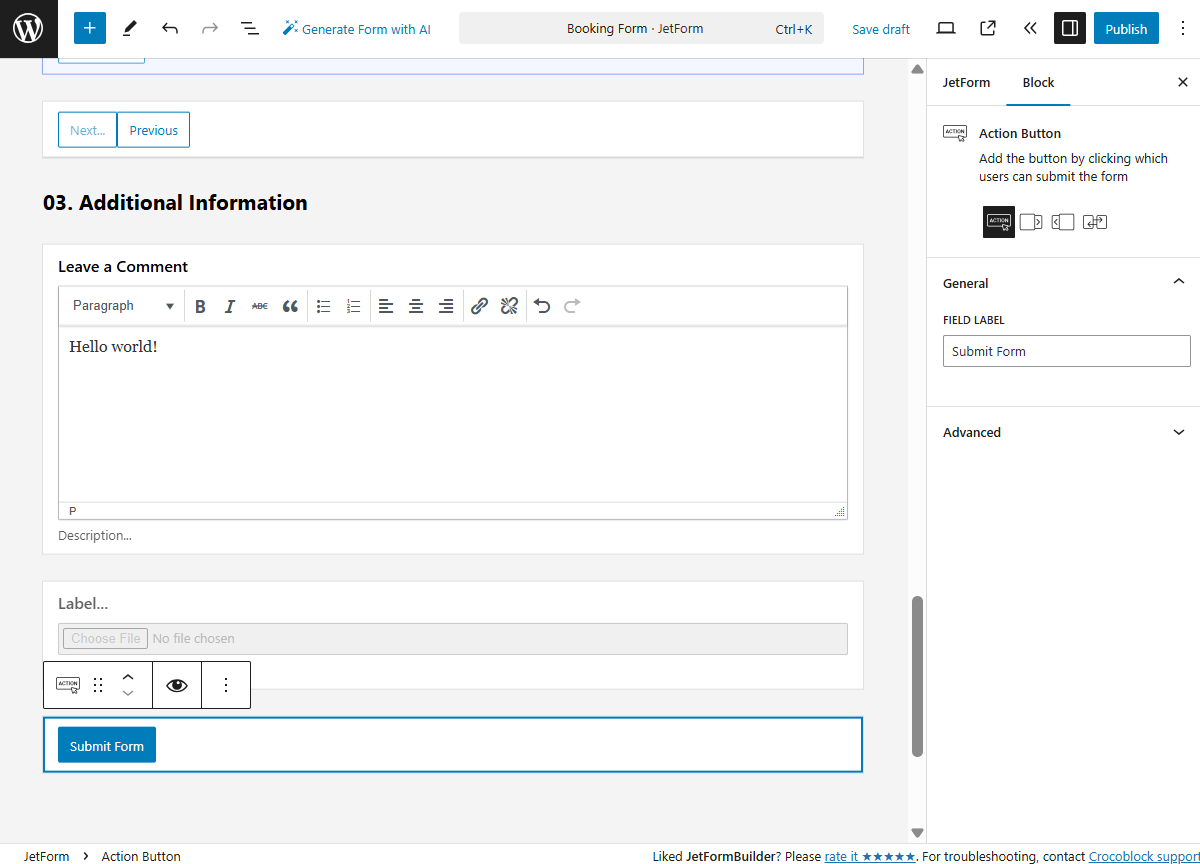 Patterns Overview — JetFormBuilder | Crocoblock