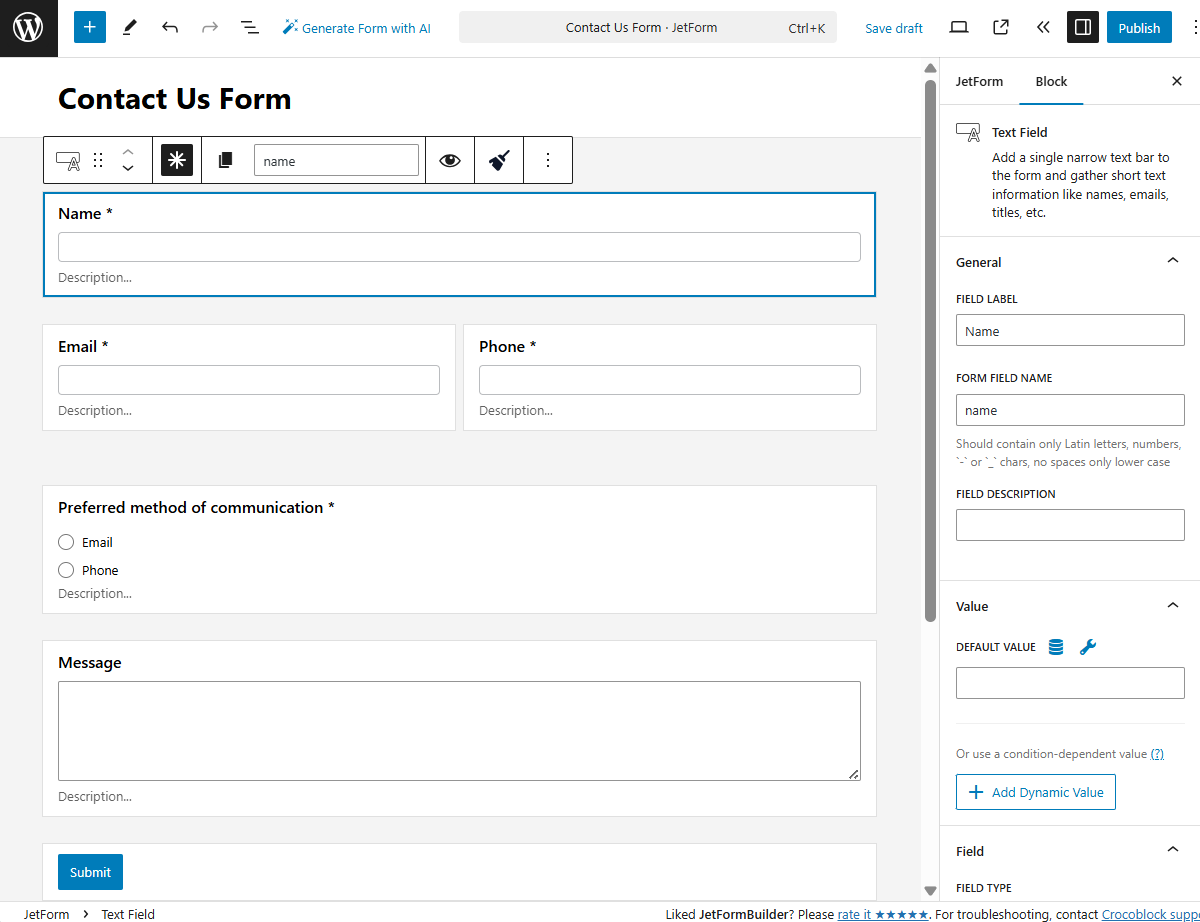 Patterns Overview — JetFormBuilder | Crocoblock