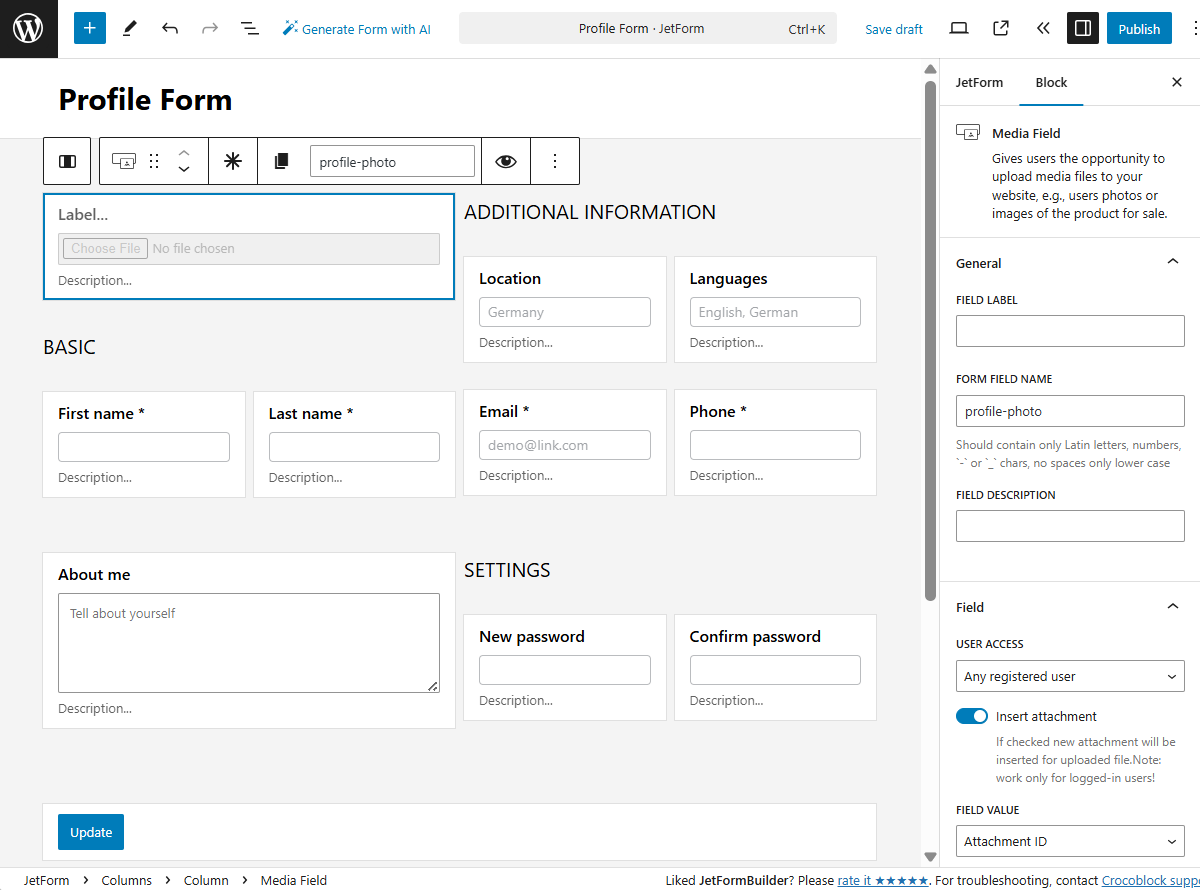 Patterns Overview — JetFormBuilder | Crocoblock