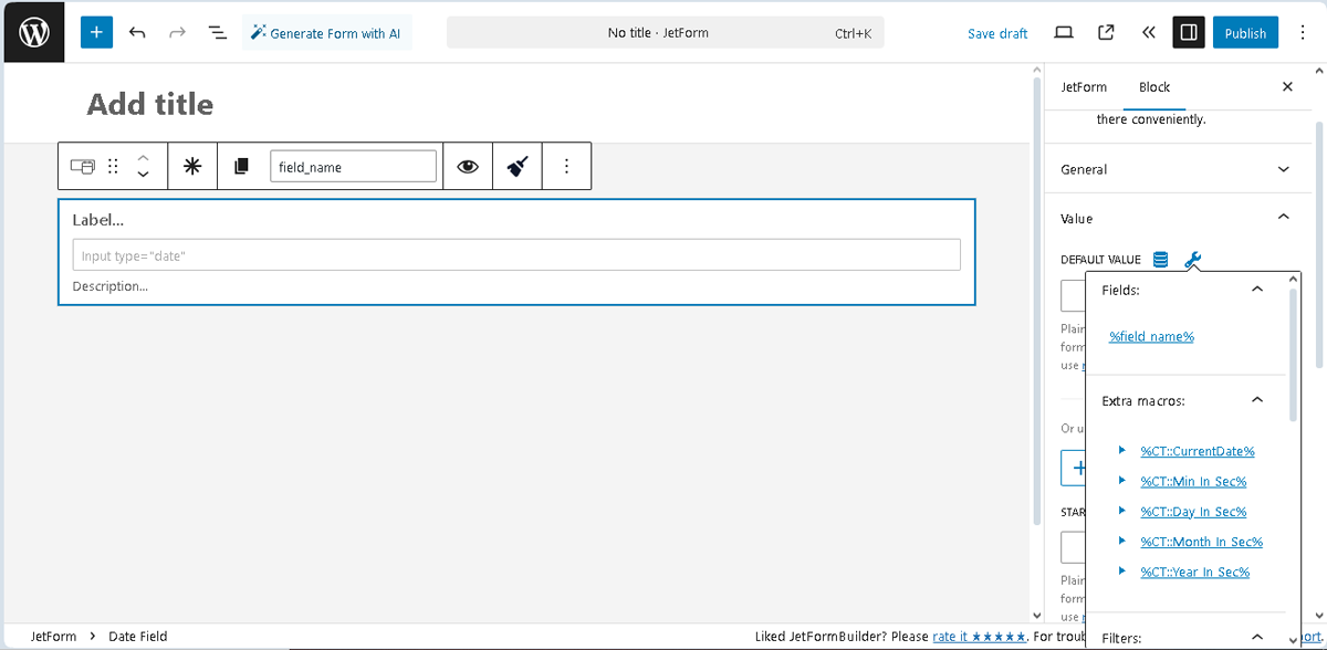 JetFormBuilder: Date Field Overview | Crocoblock