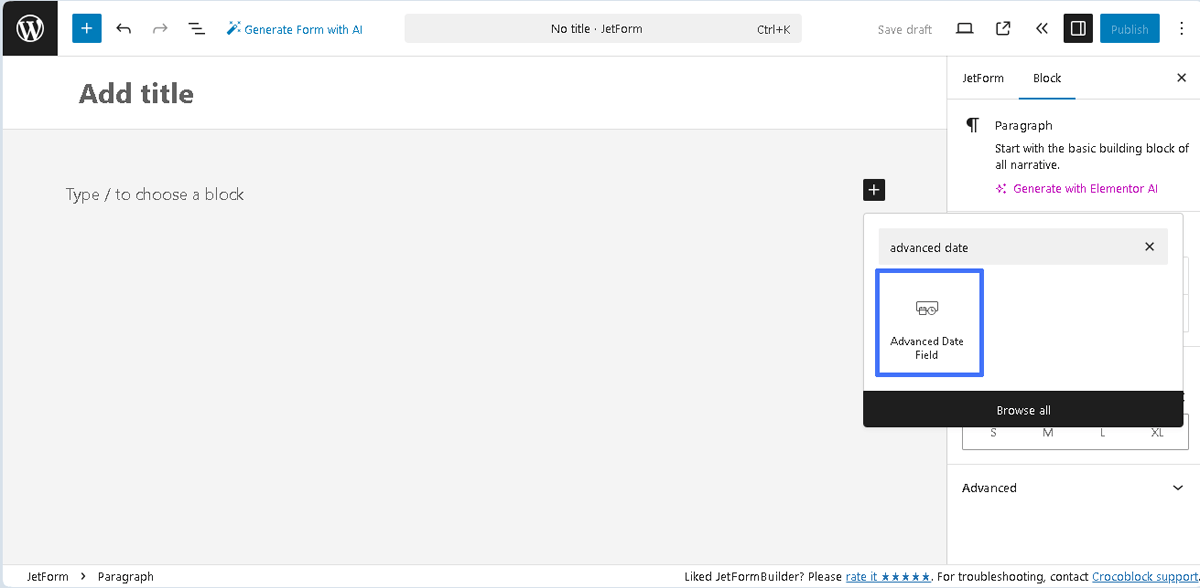 Advanced Date Field Overview — JetFormBuilder | Crocoblock