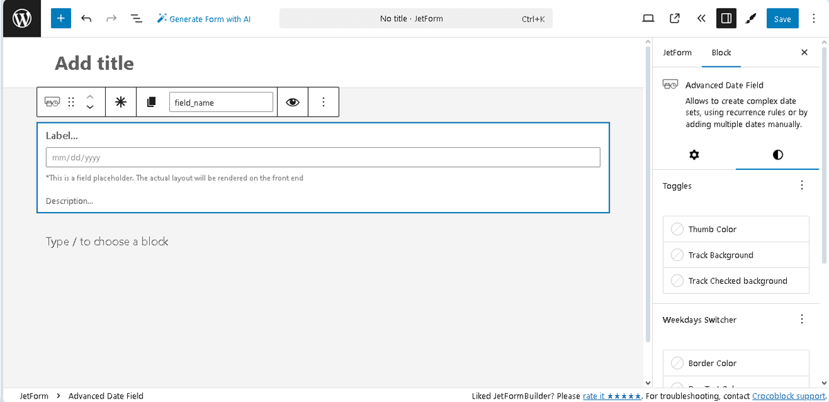 Advanced Date Field Overview — JetFormBuilder | Crocoblock
