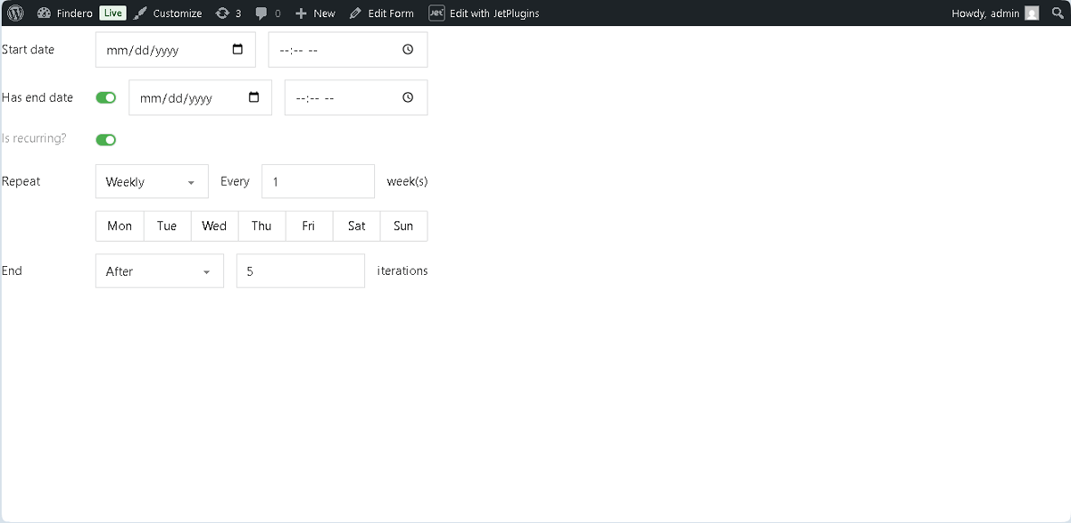 Advanced Date Field Overview — JetFormBuilder | Crocoblock