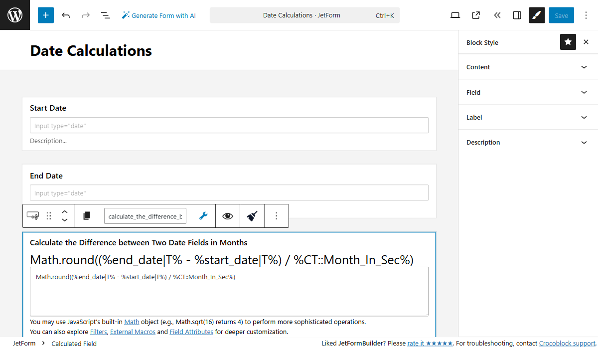 How to Calculate a Date Range — JetFormBuilder | Crocoblock