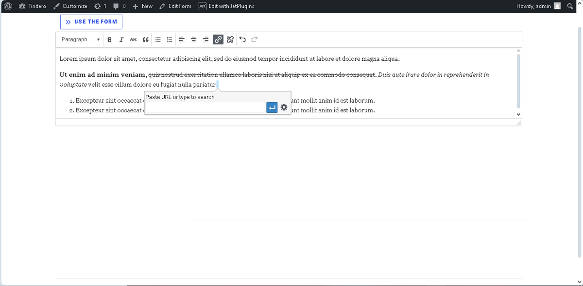 Wysiwyg Field Overview 一 JetFormBuilder | Crocoblock